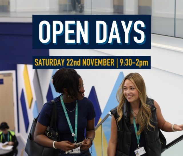 Open Day - Saturday 22nd November | Notre Dame Catholic Sixth Form College